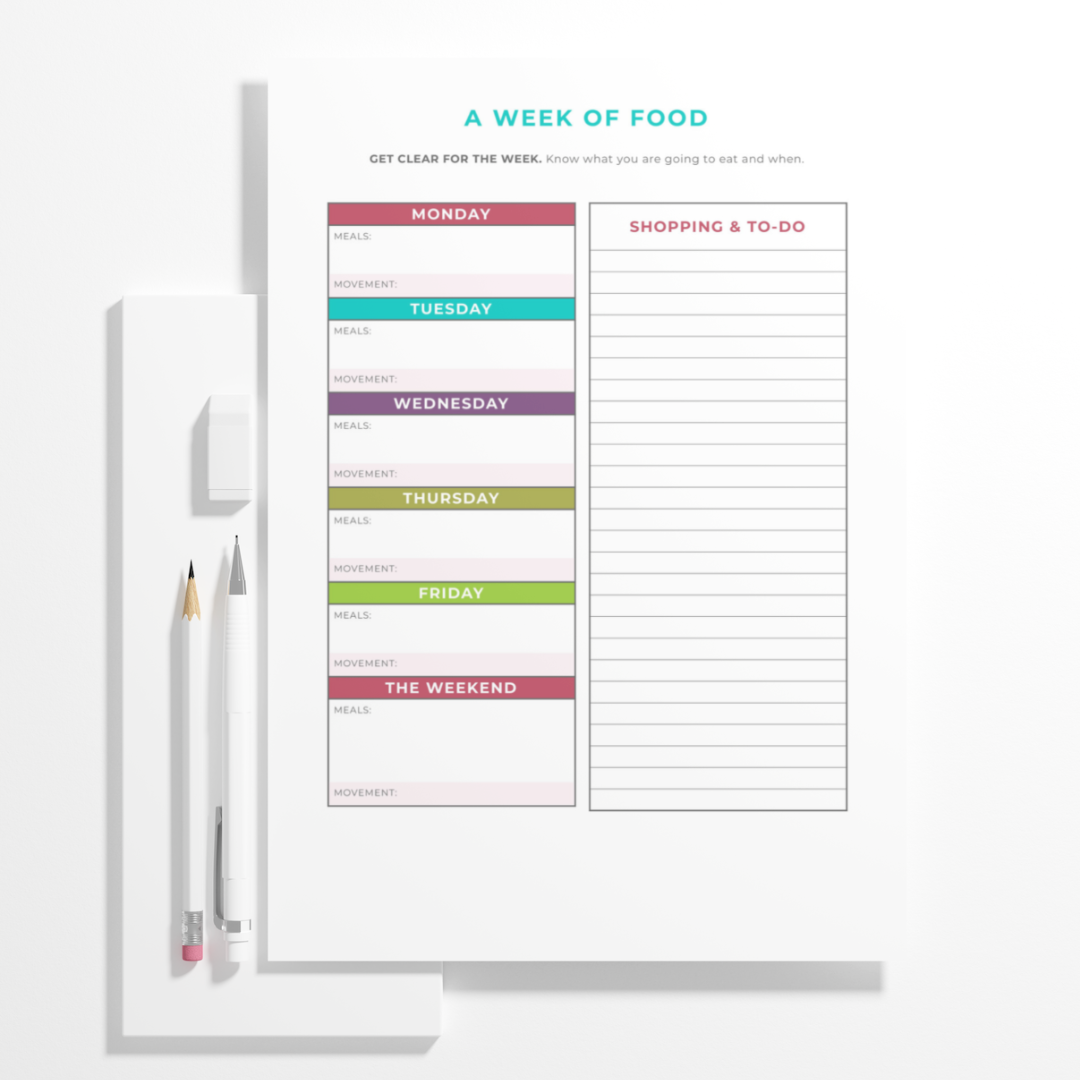 Weekly Meal Plan Printable – My Montana Kitchen
